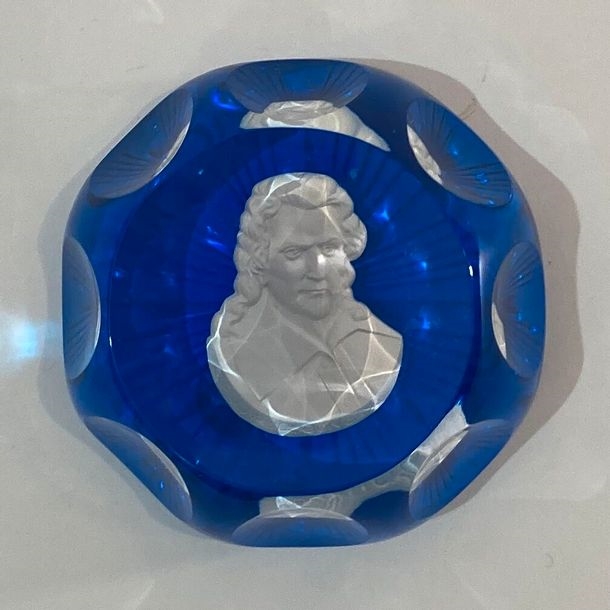 Gilbert Poillerat | Paperweight depicting the bust of Jean-Jacques ...