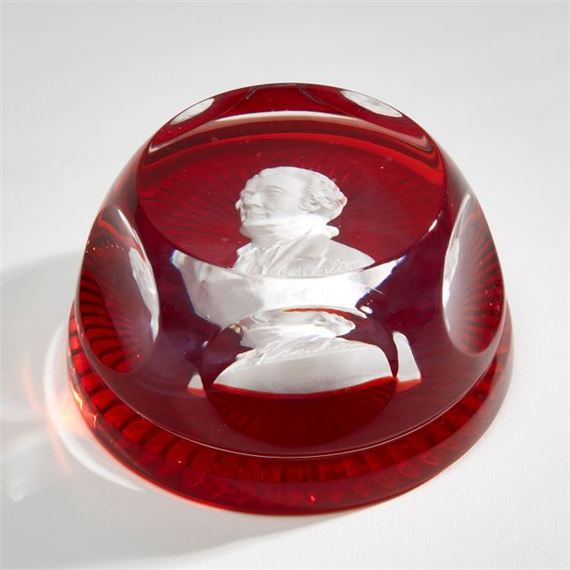 Gilbert Poillerat | Paperweight depicting bust of Alexander Hamilton ...
