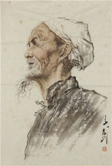 Wang Ziwu | PORTRAIT OF AN OLD MAN | MutualArt
