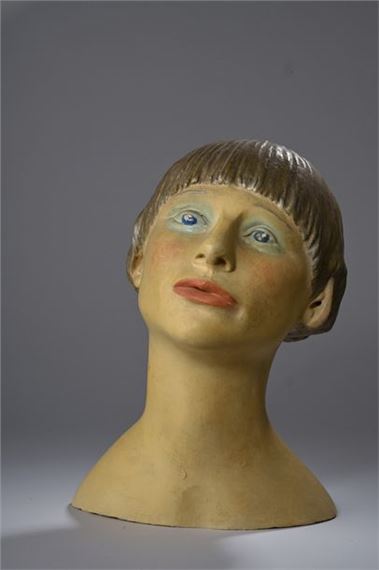 Joseph Erhardy | Tête de Jeune Femme au rouge à lèvres (1987) | MutualArt