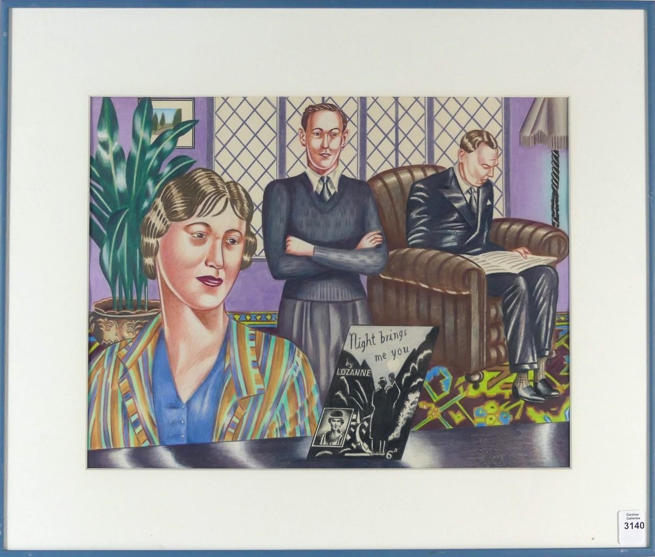 Paul Leith | Original drawing with coloured pencil (Circa 1975) | MutualArt