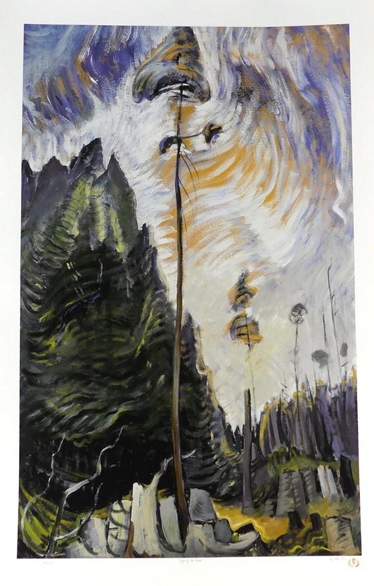 Emily Carr | The Totem of the Bear and the Moon (1912) | MutualArt