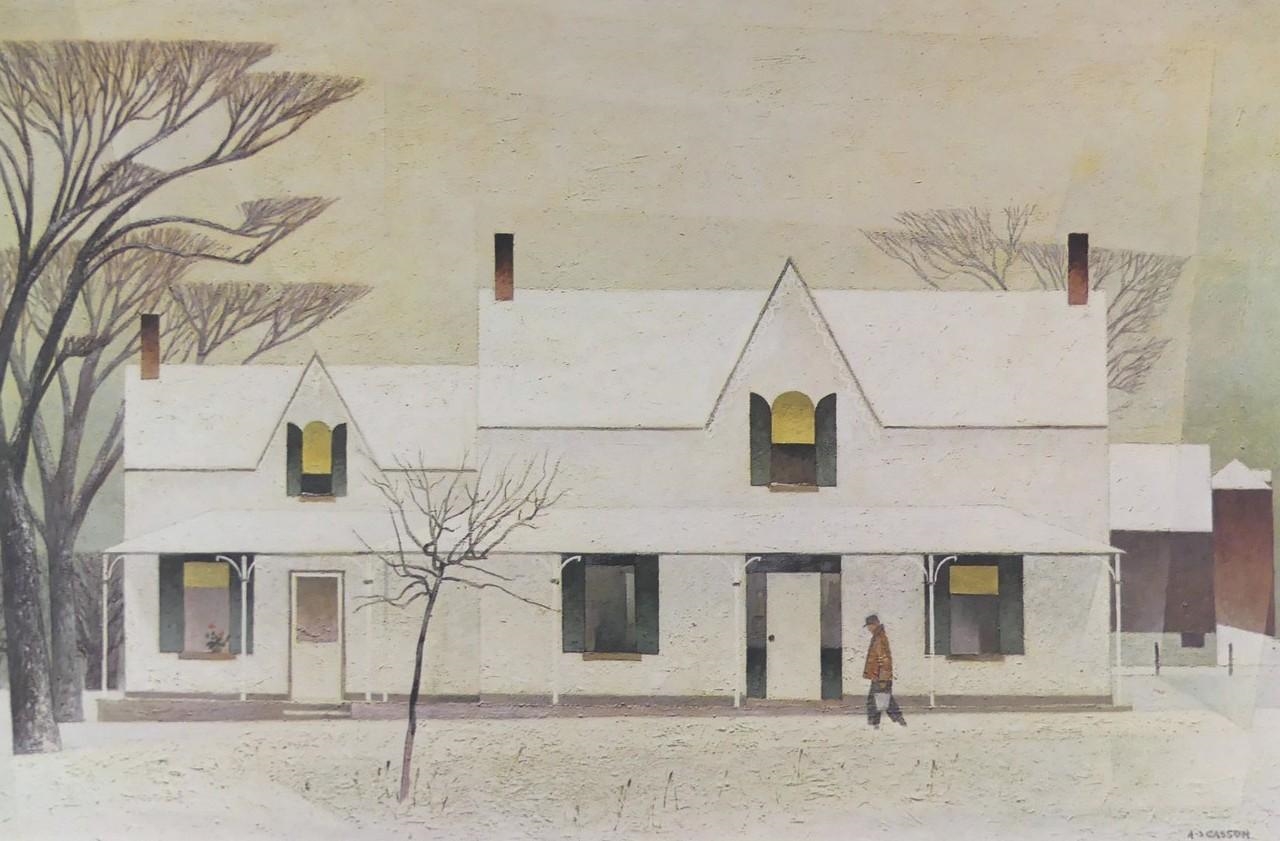 Alfred Joseph Casson | Fresh Snow, Waterdown, 1957 | MutualArt