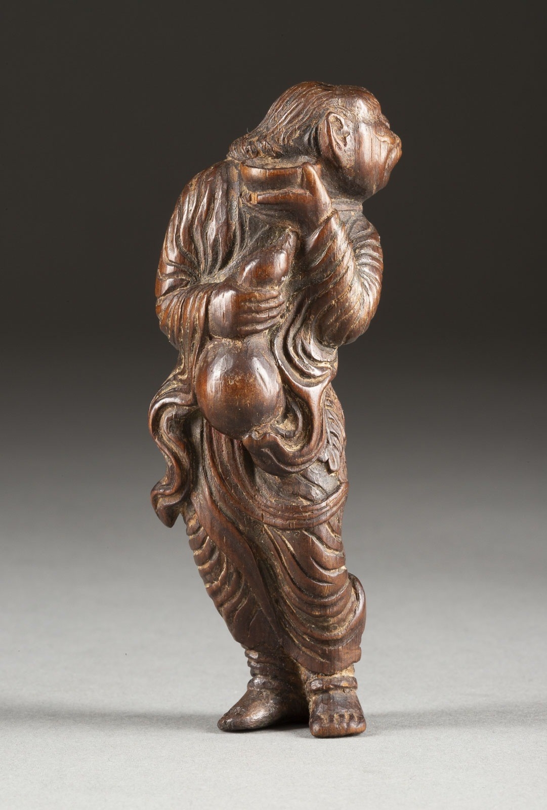 Japanese School, 18th Century | A RARE SAISHIKI CARVED NETSUKE OF A ...