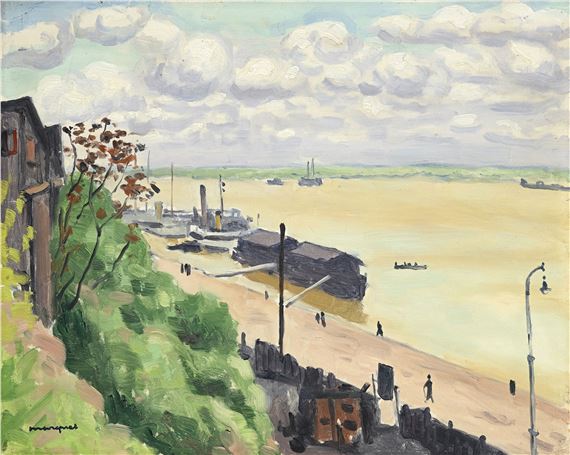 Albert Marquet | Paysage du Danube à Galatz (1933) | MutualArt