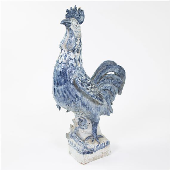 French School, 18th Century | 18th century hand-painted ceramic rooster ...