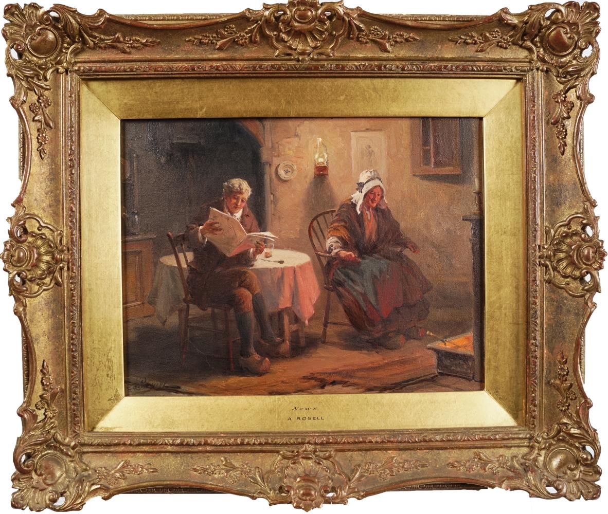 Alexander Rosell | Reading the news | MutualArt