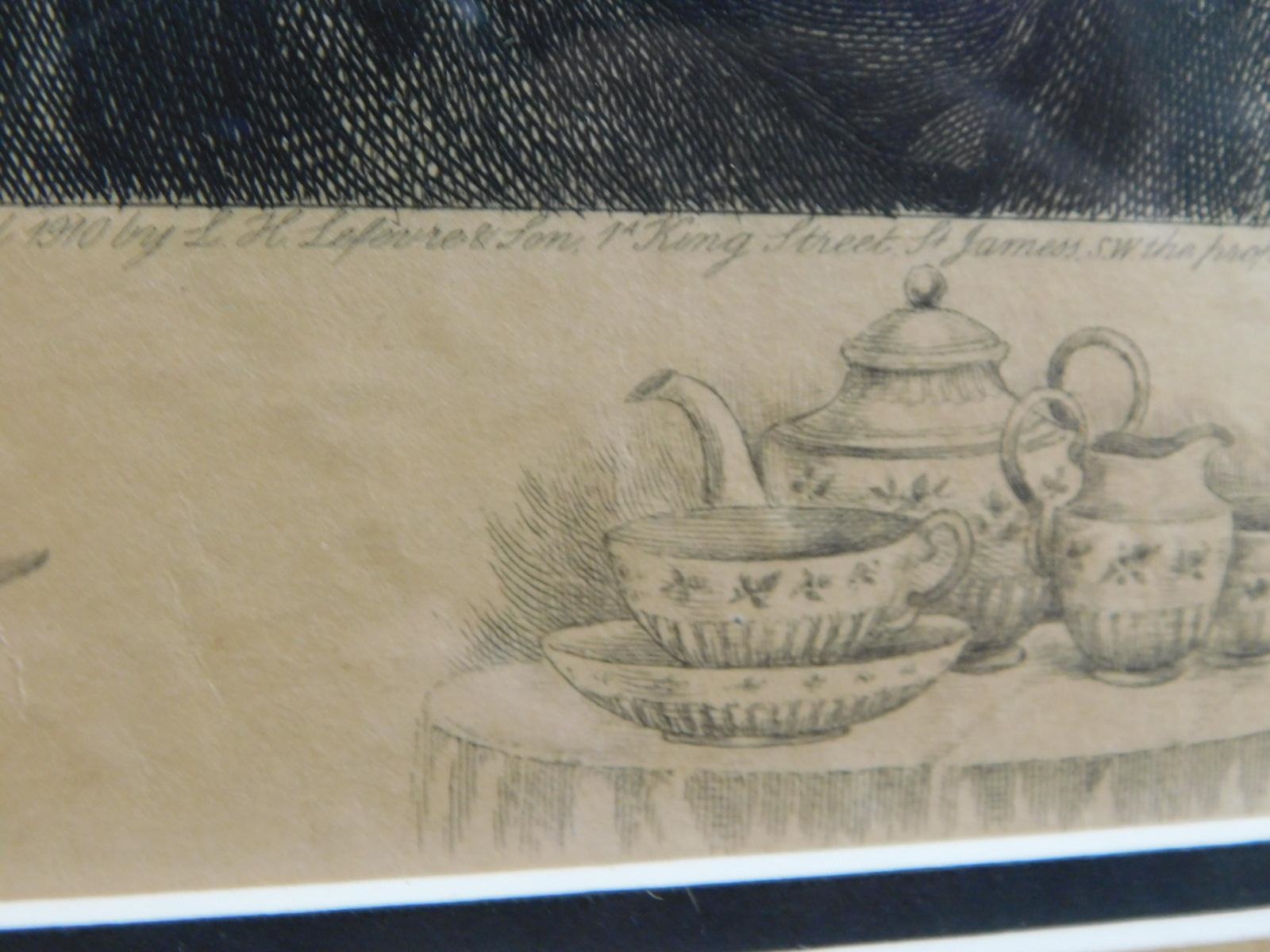 Walter Dendy Sadler | Tea Time, lady putting tea leaves into tea pot ...