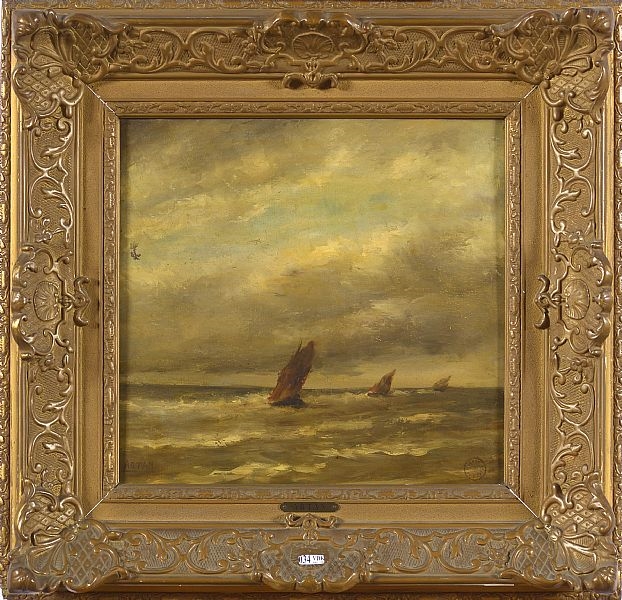 Louis Artan de Saint Martin | Les voiliers en mer (1887) | MutualArt