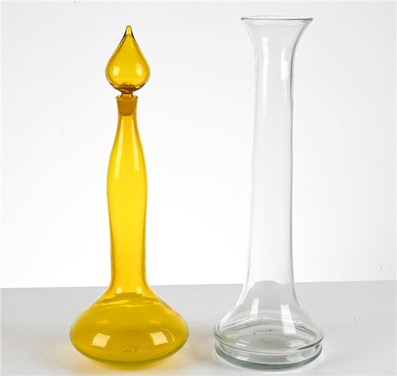 Don Shepherd | RARE BLENKO STUDIO GLASS VASE & DECANTER | MutualArt