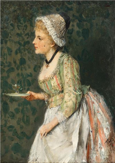 Ernst Karl Georg Zimmermann | The Evening Drink | MutualArt