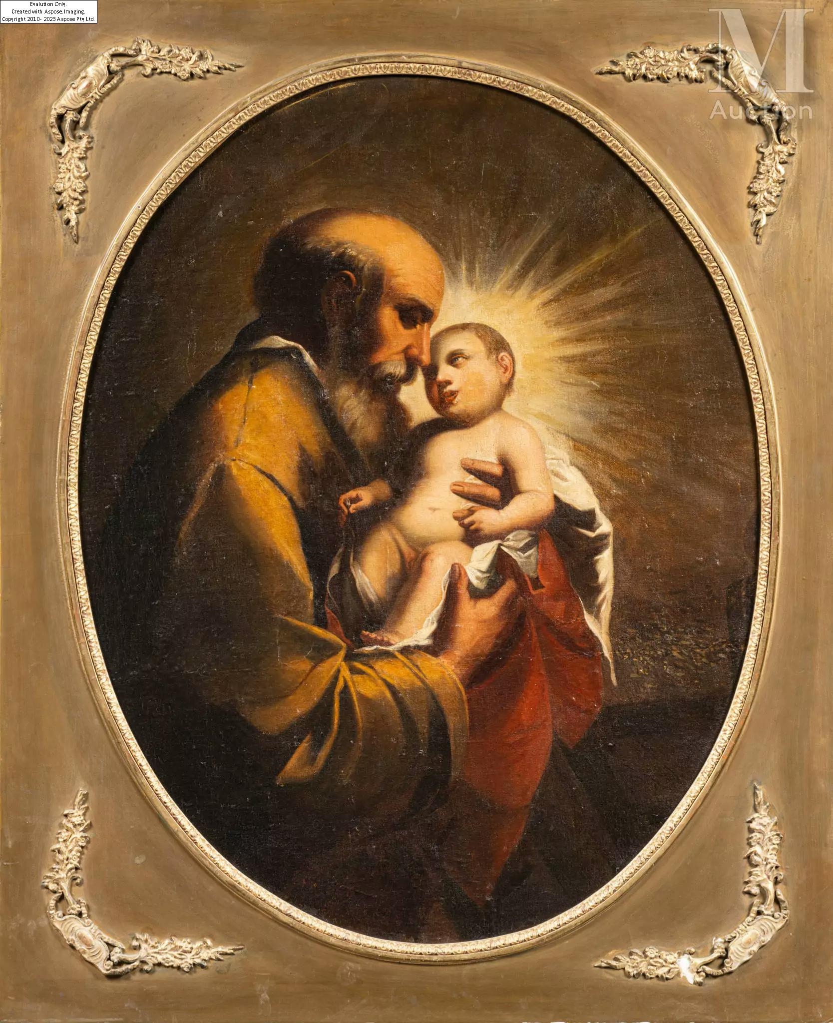 Neapolitan School, 17th Century | Saint Joseph et l’Enfant Jésus | MutualArt