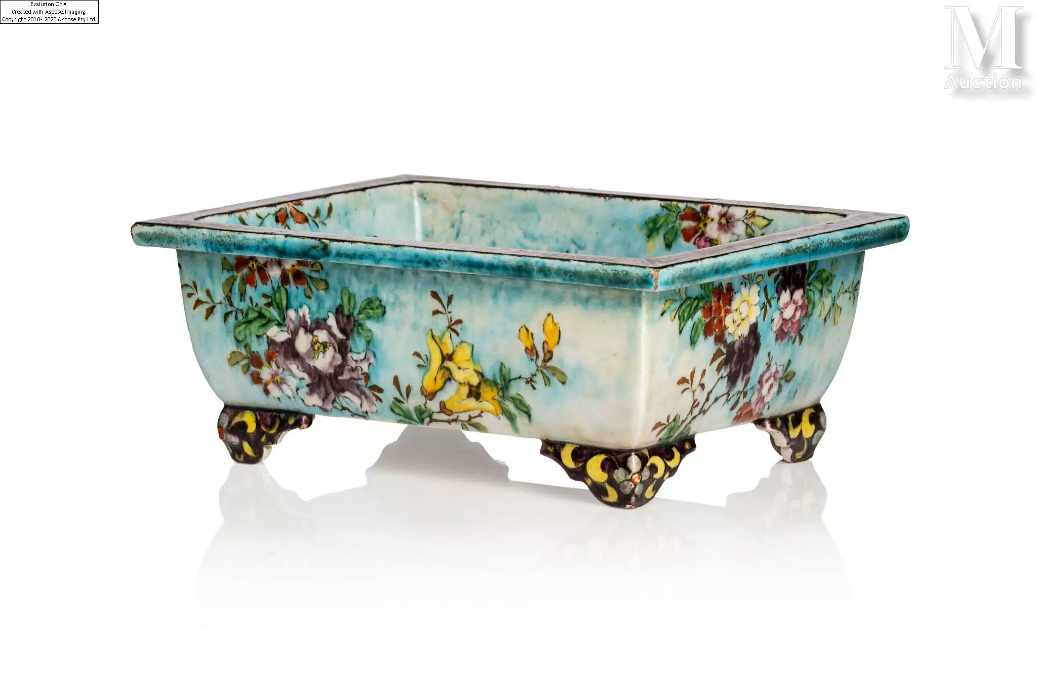 Joseph-Theodore Deck | Planter decorated with flowers and a Greek ...