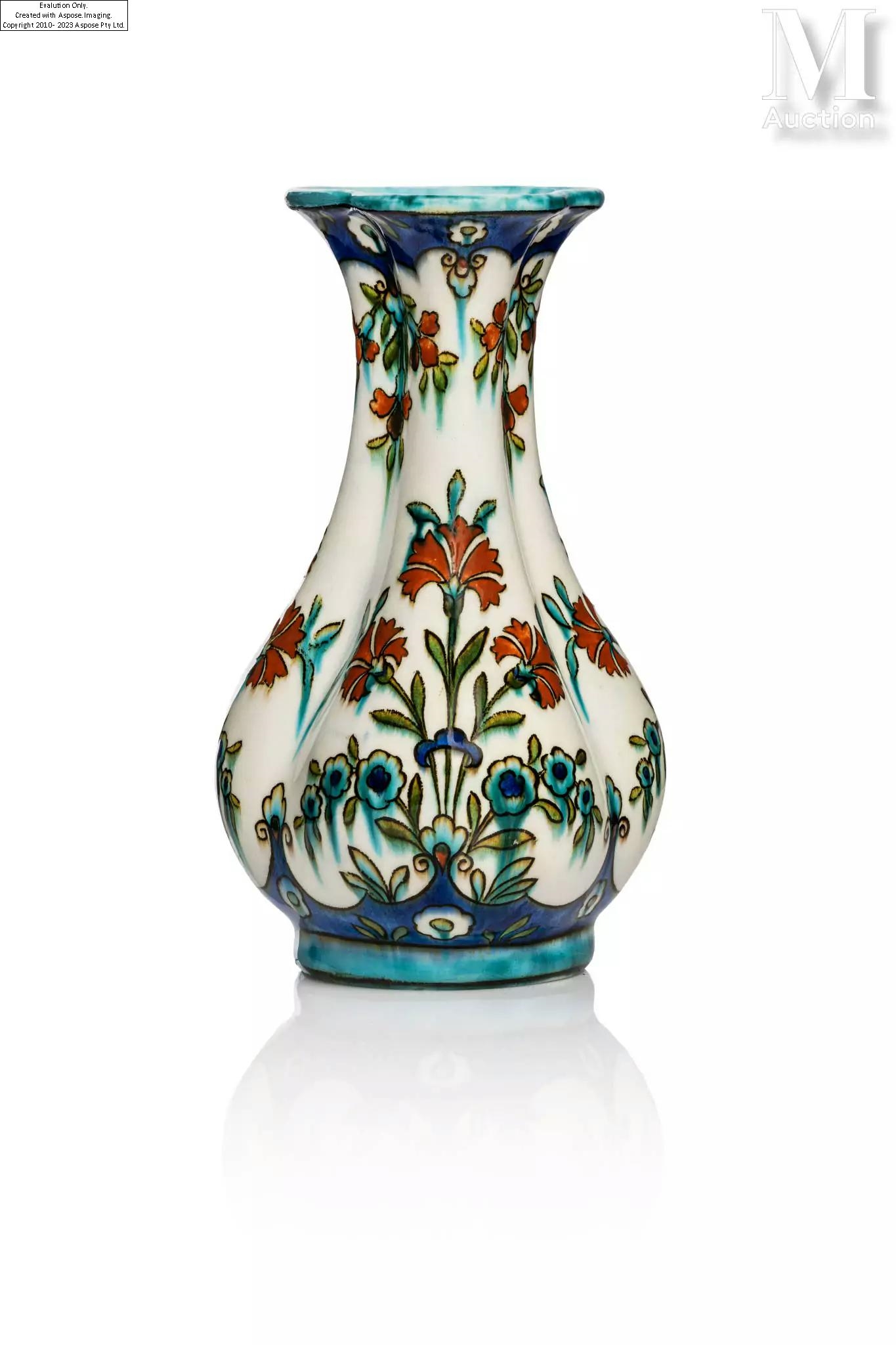 Joseph-Theodore Deck | Vase soliflore à corps | MutualArt