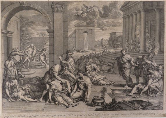 Pierre Mignard | Portrait of a lady, half-length, in a lace-trimmed ...