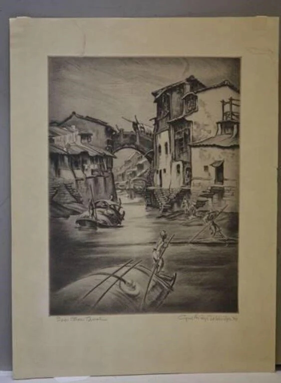 Cyrus LeRoy Baldridge | Soo Chow Canal (1944) | MutualArt