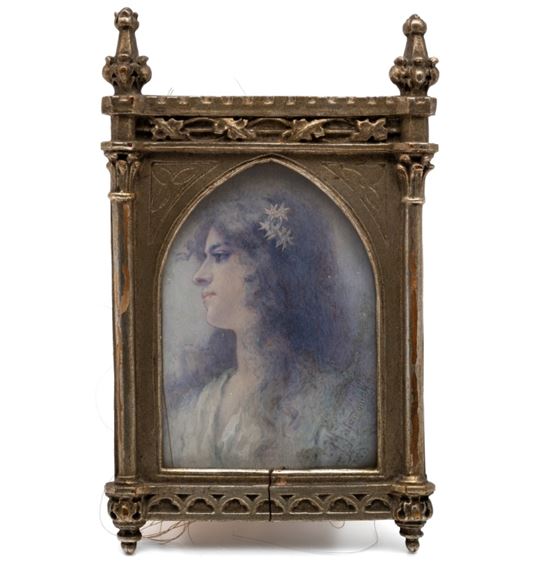 Jadwiga Matawowska | Symbolist portrait of a young woman | MutualArt