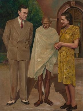 Somnath Khosa | Gandhiji with Lord and Lady Mountbatten (Circa 1959 ...