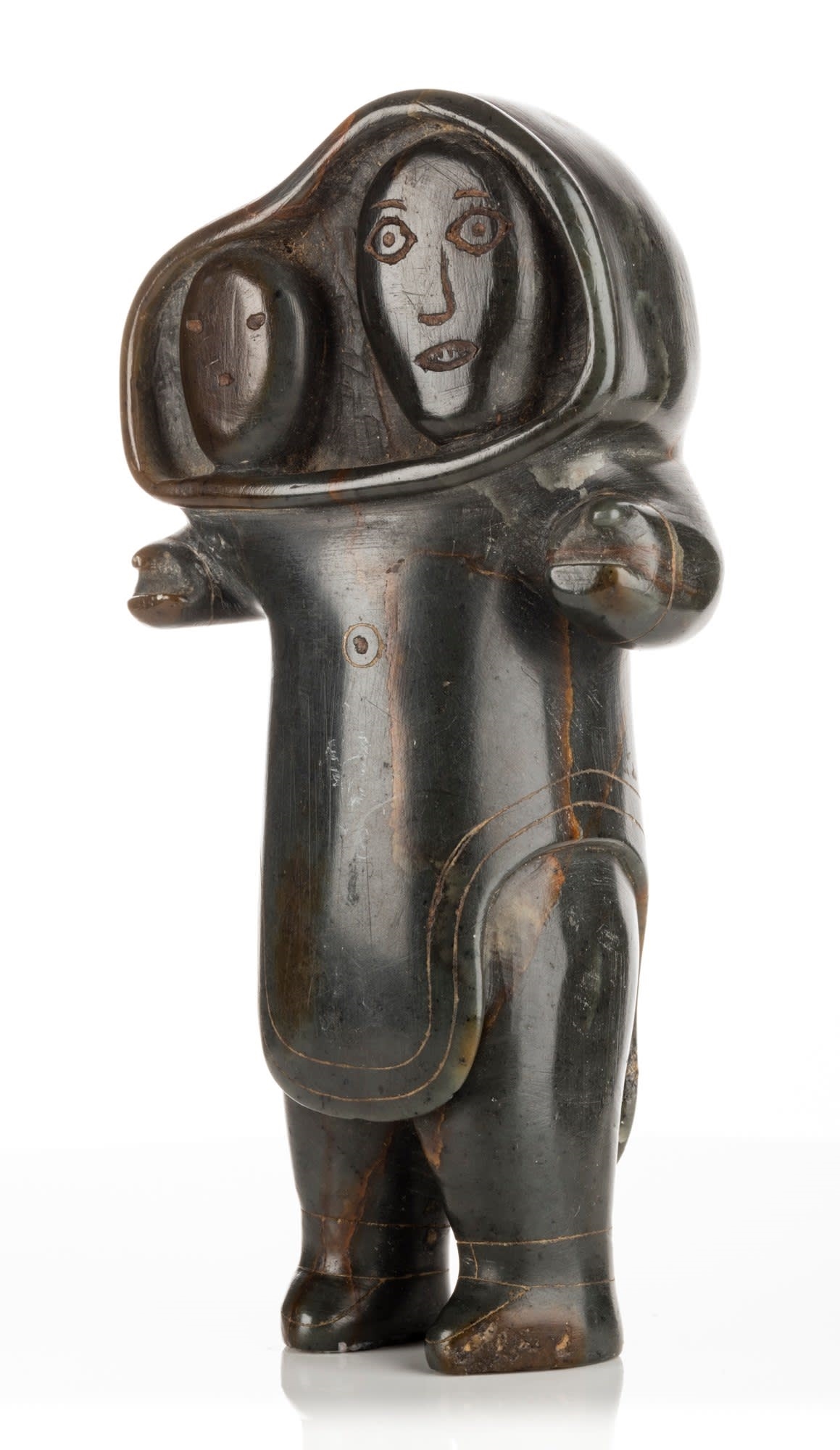 Isa Oomayoualook | Standing Mother with Child in her Amaut (1949 - 1951 ...