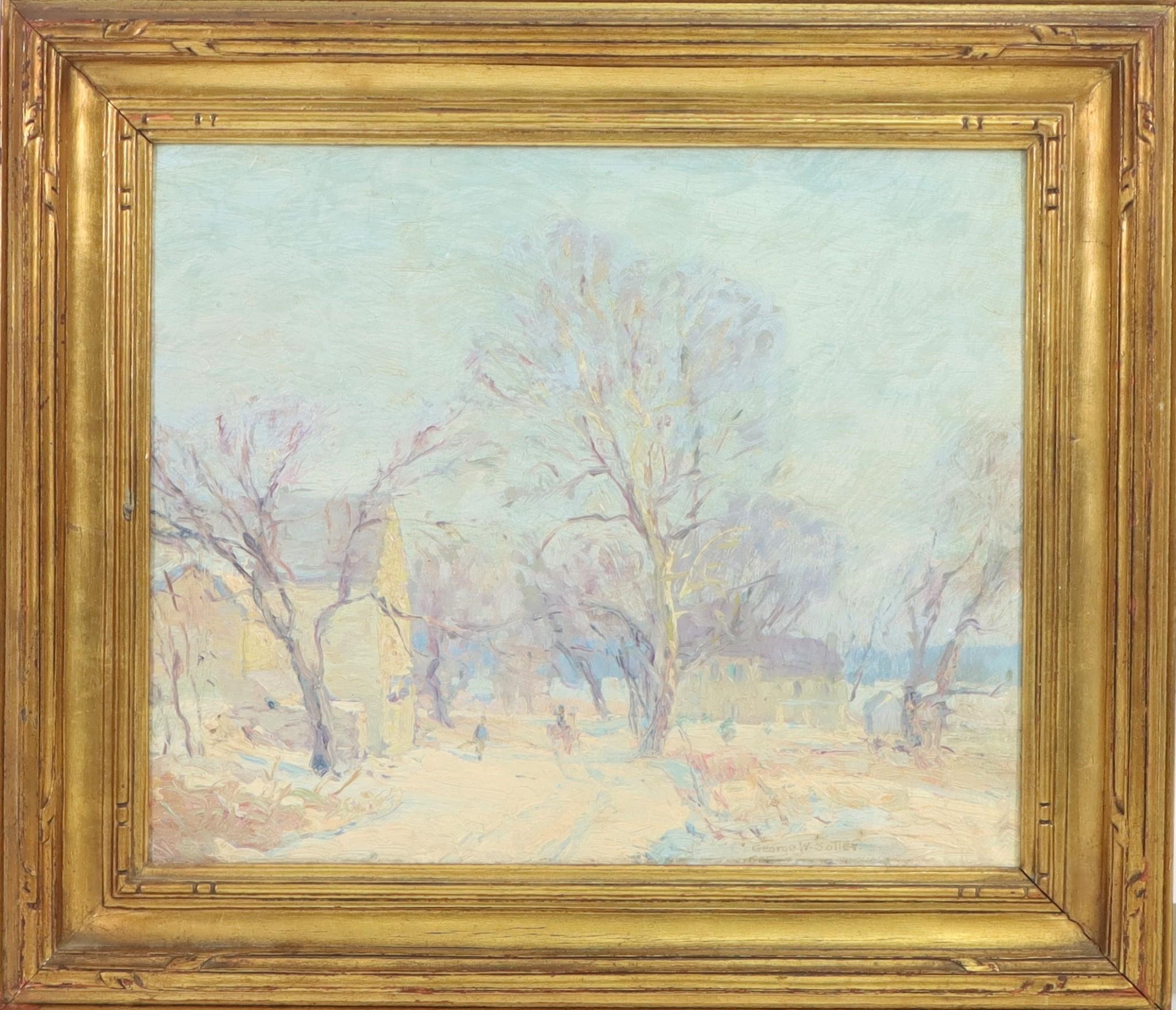 George William Sotter | Winter moonlight (1919) | MutualArt