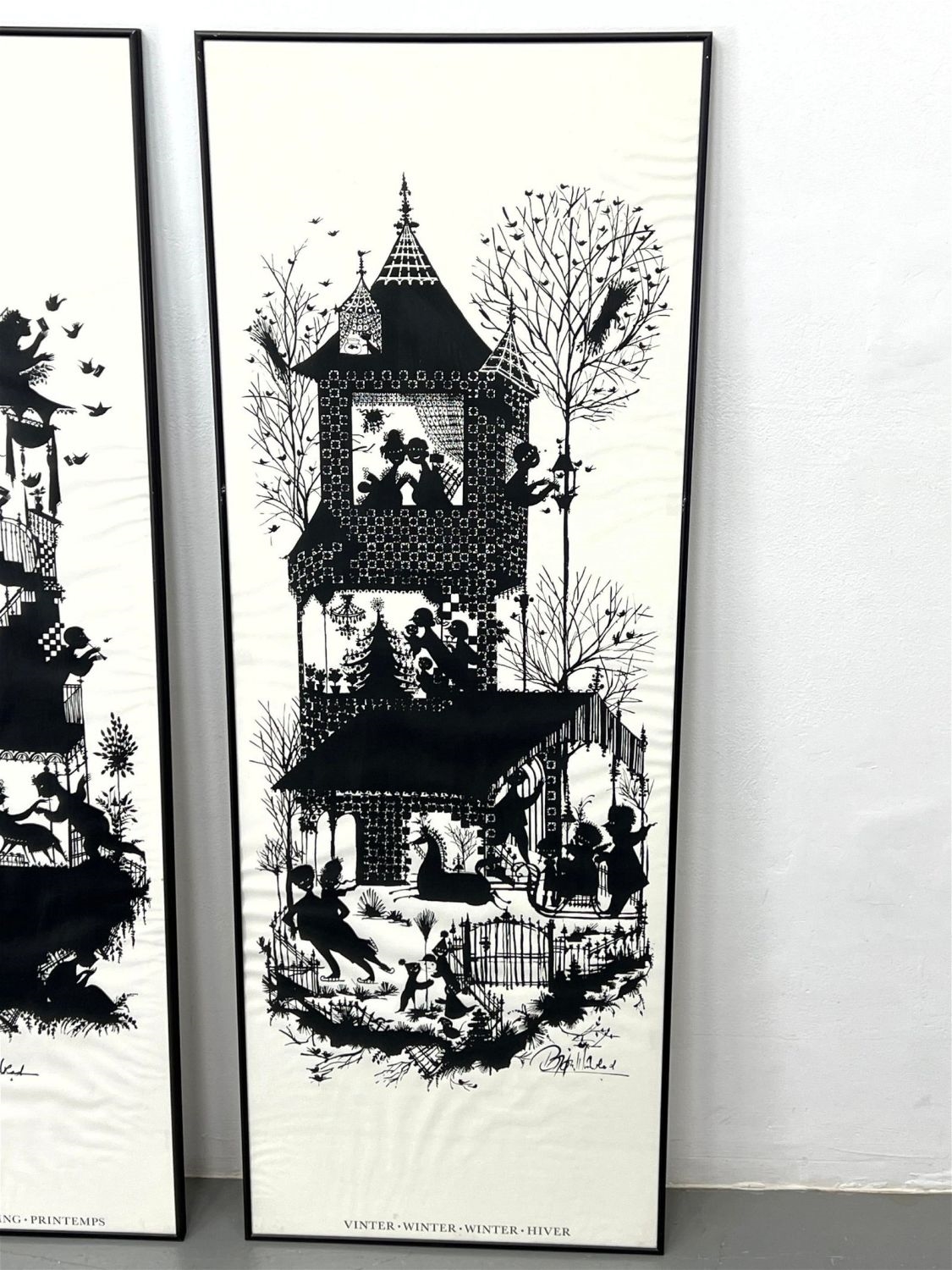 Bjorn Wiinblad | Bjorn Wiinblad Seasons Silhouette Posters | MutualArt