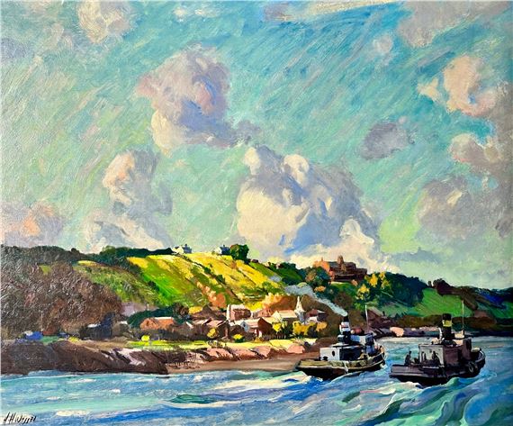 Herman H. Wessel | Hudson River Scene by Herman Wessel | MutualArt