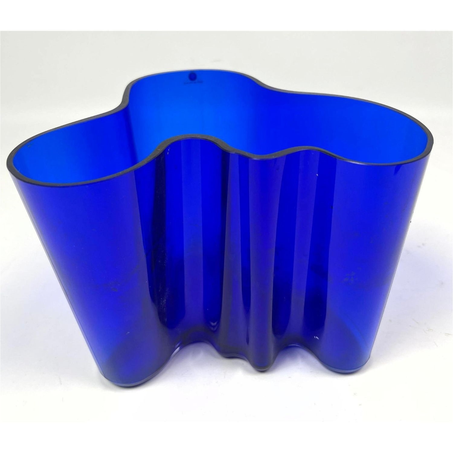 Alvar Aalto | Alvar Aalto Iittala Cobalt Blue Savoy Glass Vase | MutualArt