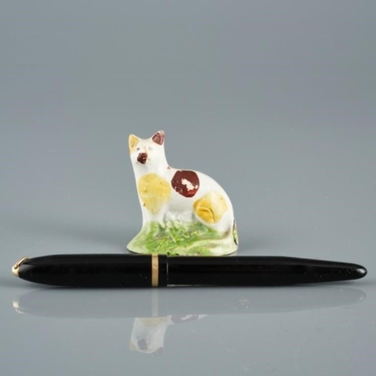 Thomas Whieldon | WHIELDON STYLE CREAMWARE CAT | MutualArt