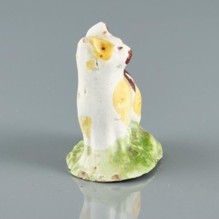 Thomas Whieldon | WHIELDON STYLE CREAMWARE CAT | MutualArt