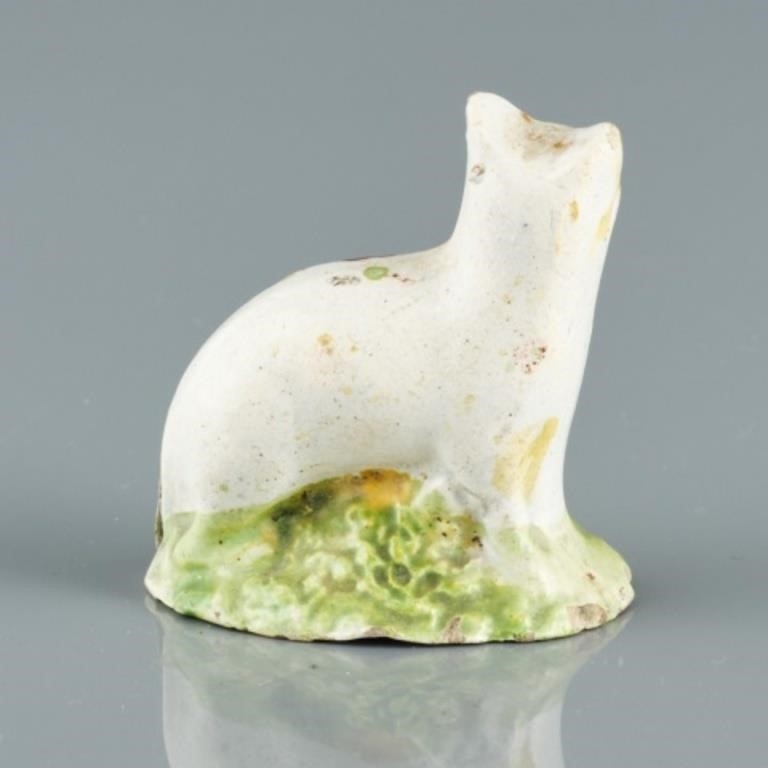 Thomas Whieldon | WHIELDON STYLE CREAMWARE CAT | MutualArt