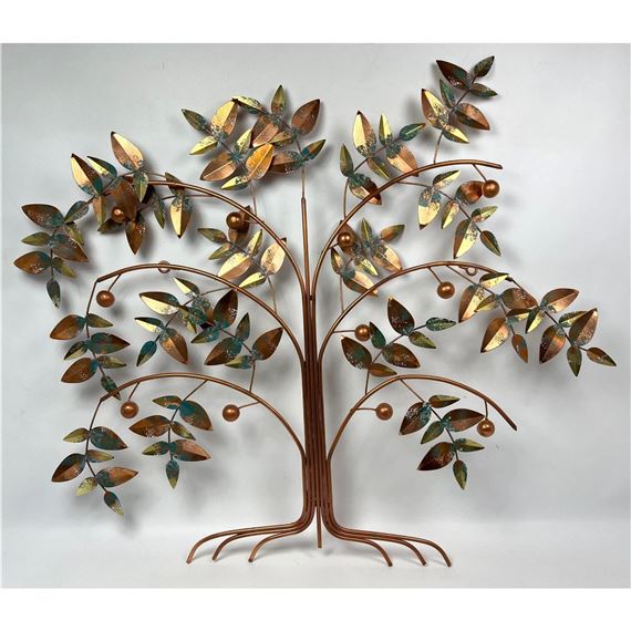 Curtis Jeré | CURTIS JERE Tree Of Life Copper Wall Hanging Sculpture ...