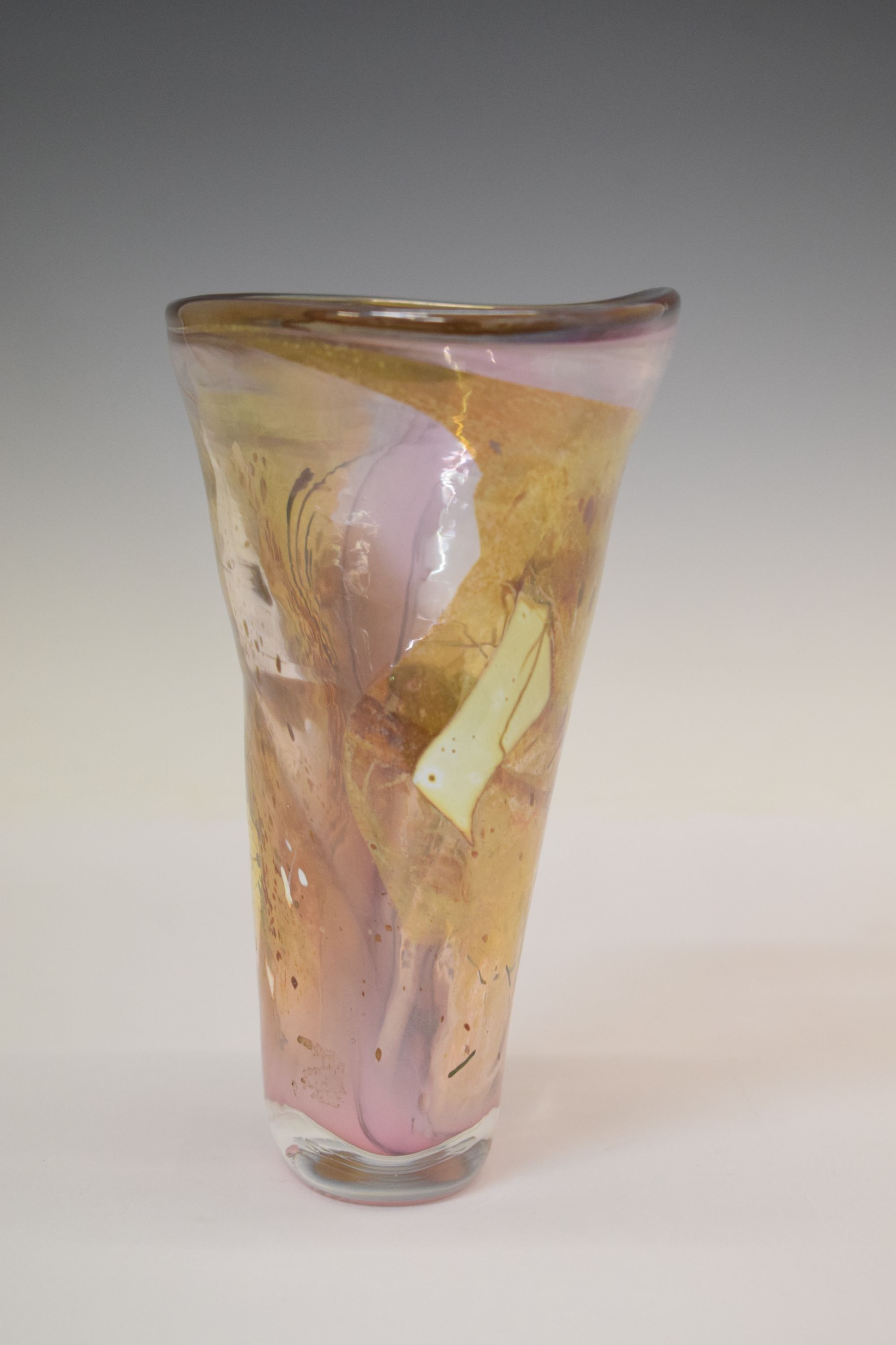 Sam Herman | Studio glass vase | MutualArt