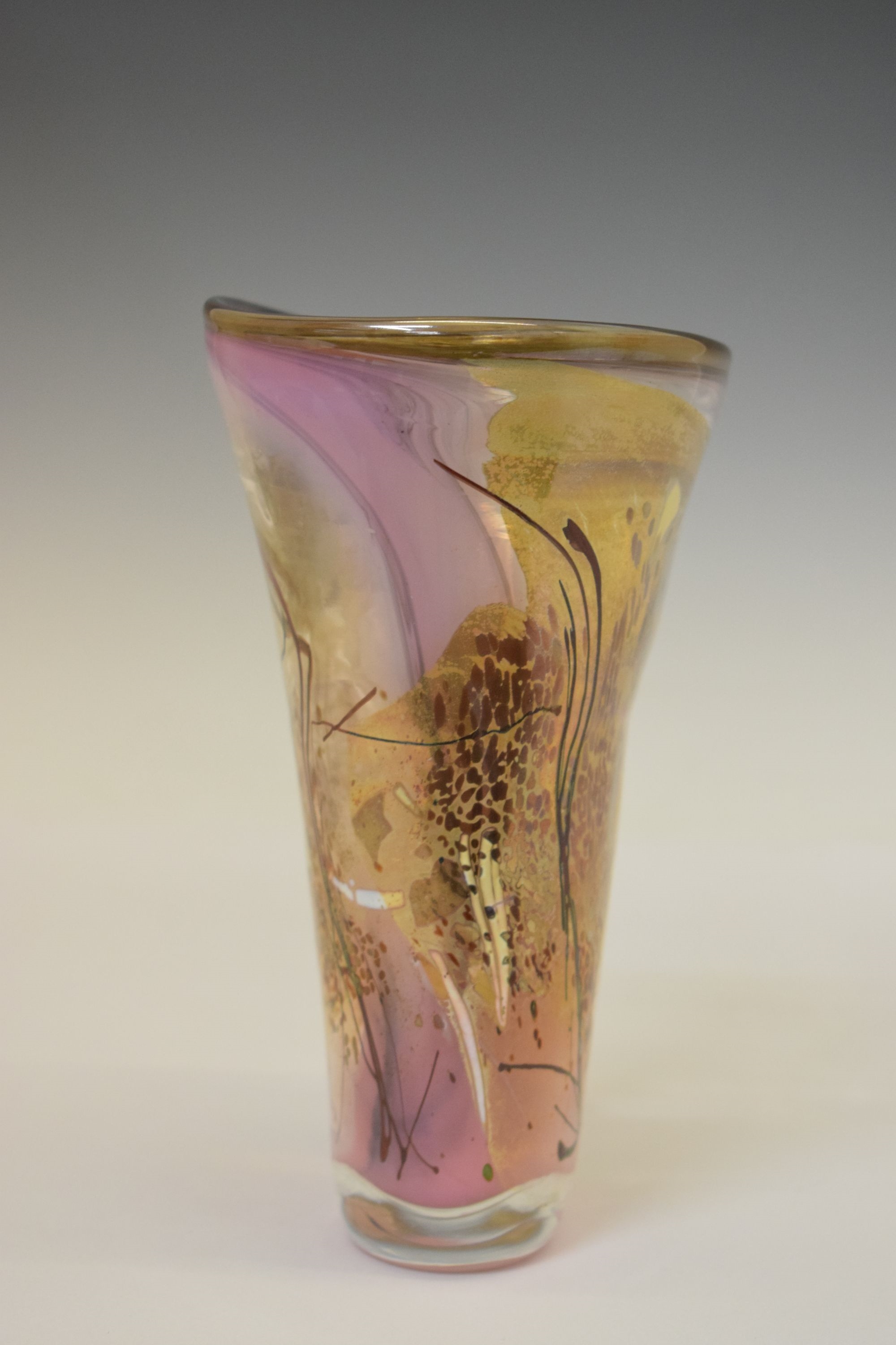 Sam Herman | Studio glass vase | MutualArt