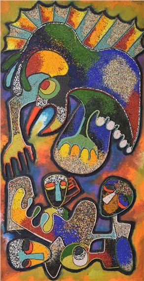 Jimoh Buraimoh | Figural abstract (1973) | MutualArt