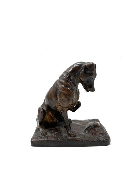 Claude Sanson | Dog standing in front of a lizard | MutualArt