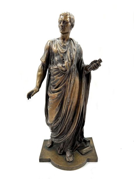 Mathurin Moreau | Portrait of a Roman emperor in feet, Julius Caesar ...