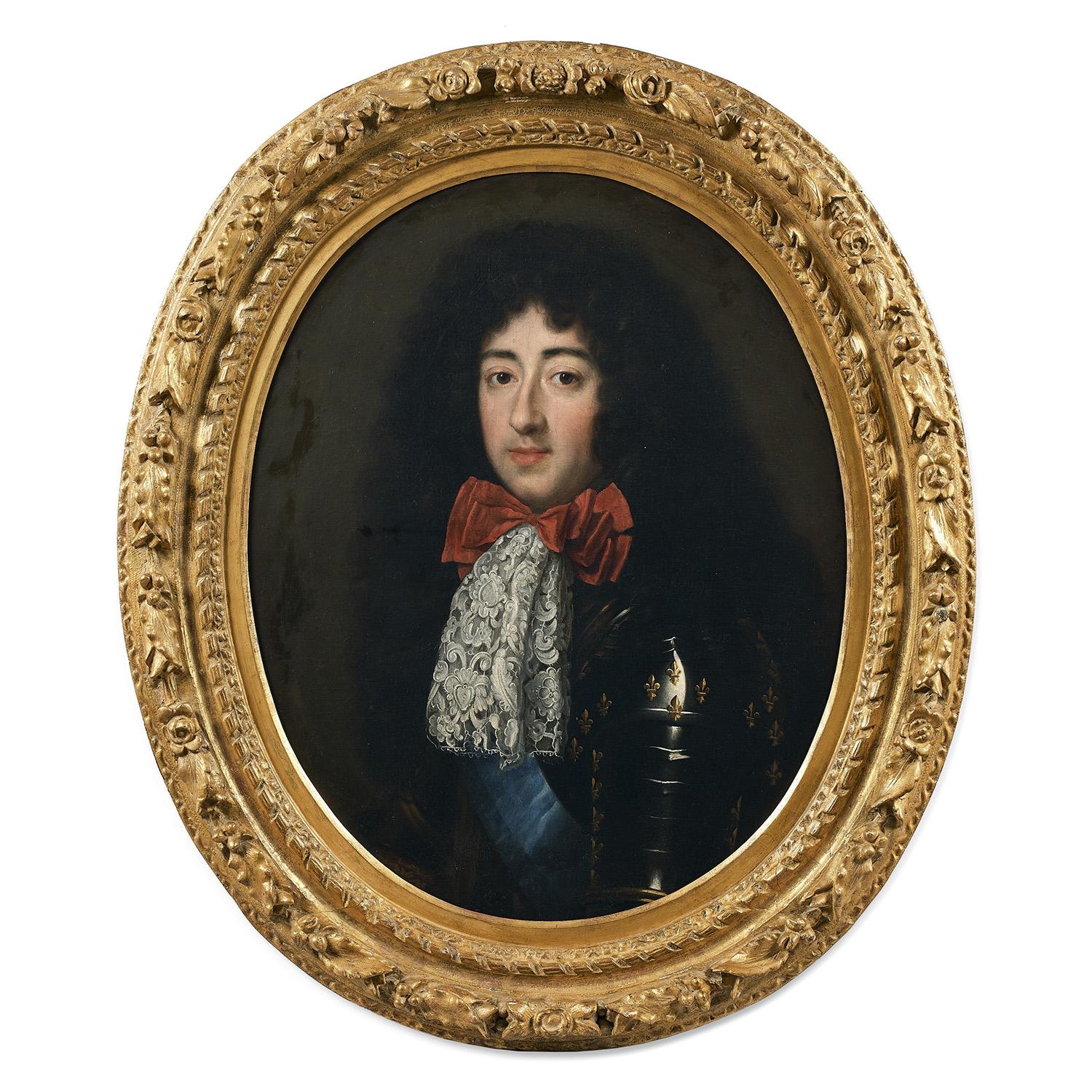 Pierre Mignard | Portrait of a lady, half-length, in a lace-trimmed ...