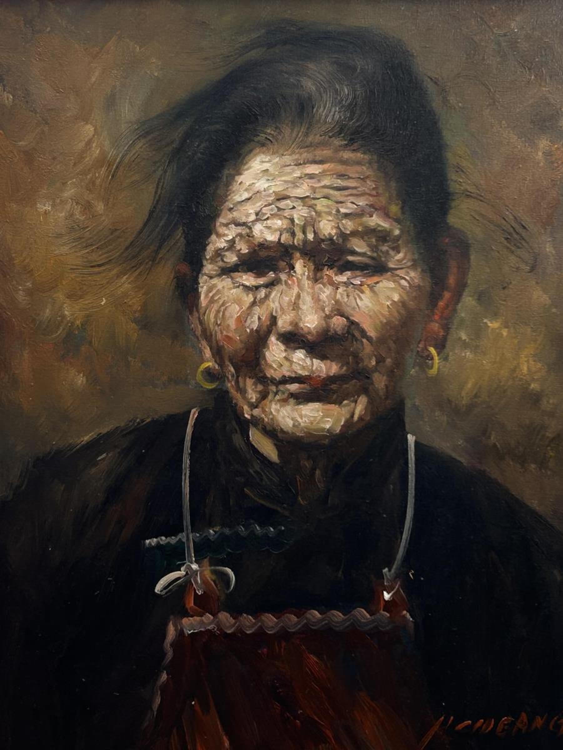 H. Cheang | Signed H. Cheang Asian Portrait Oil on Canvas | MutualArt