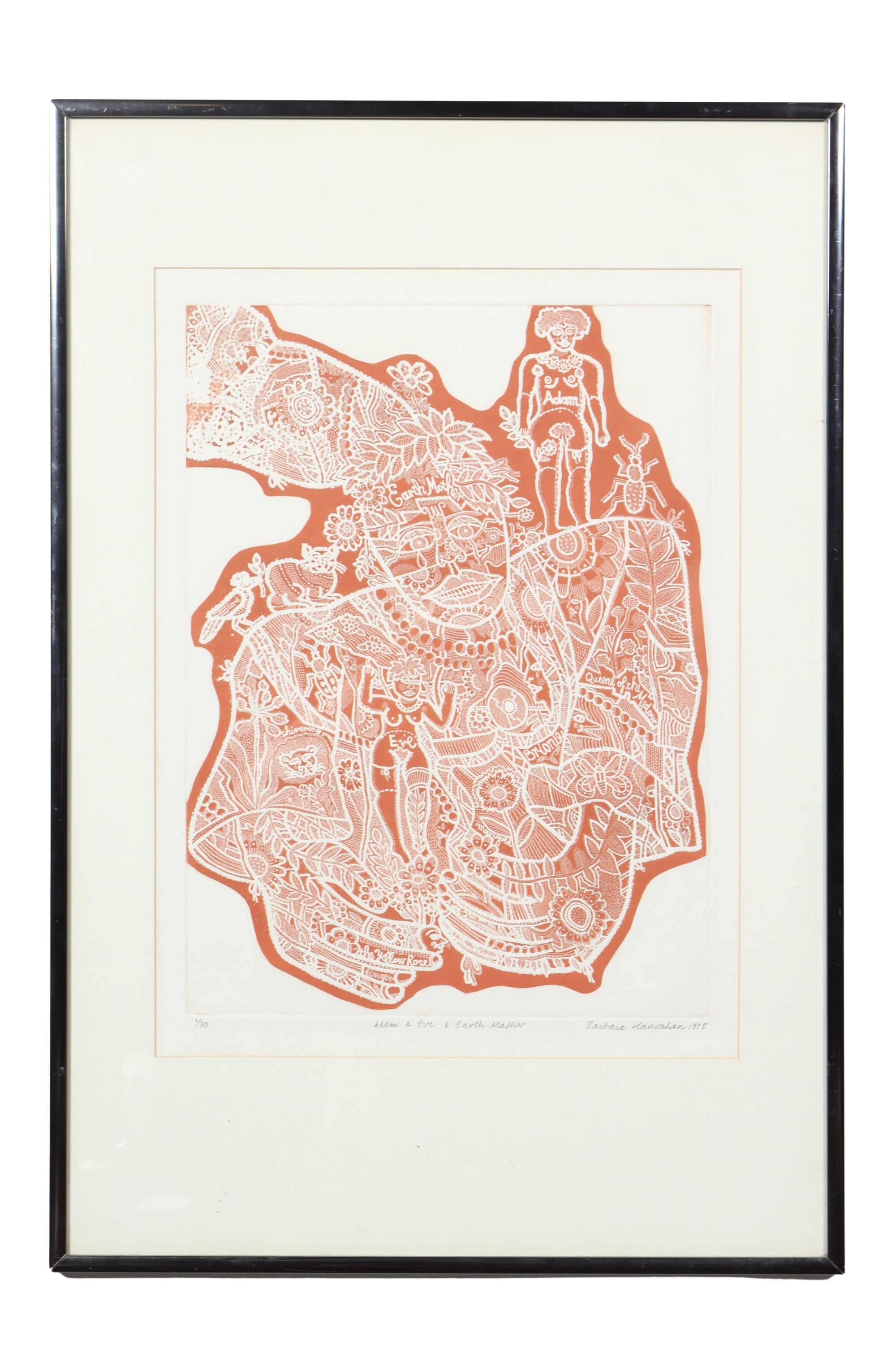 Barbara Hanrahan | Adam and Eve and Earth Mother (1975) | MutualArt