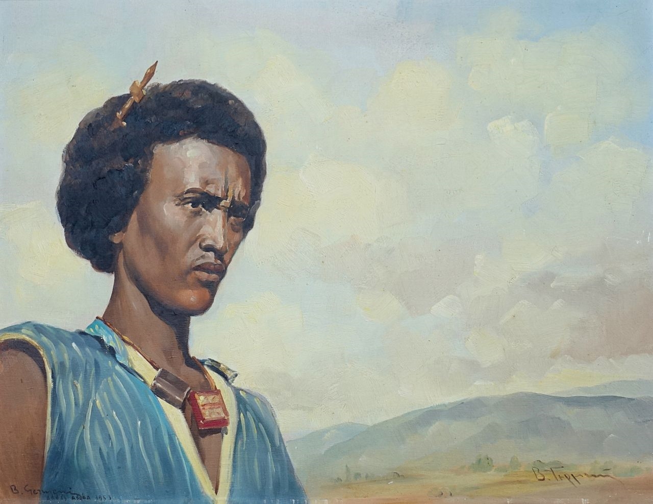 Vassilios Germenis | Portrait of a tribe chief, Adiss Abeba (1957 ...