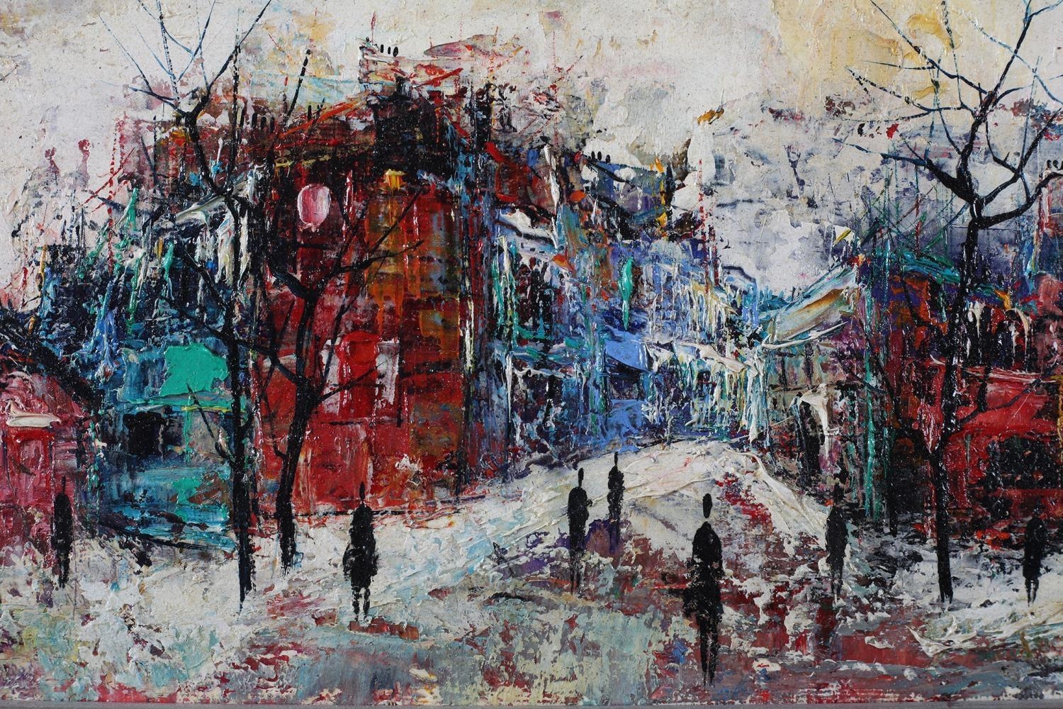 Maurille Prevost | Parisian street with figures | MutualArt