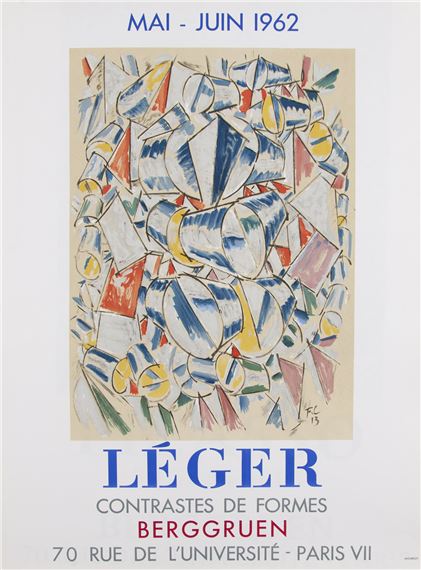 Fernand Léger | Contrastes des Formes (1962) | MutualArt