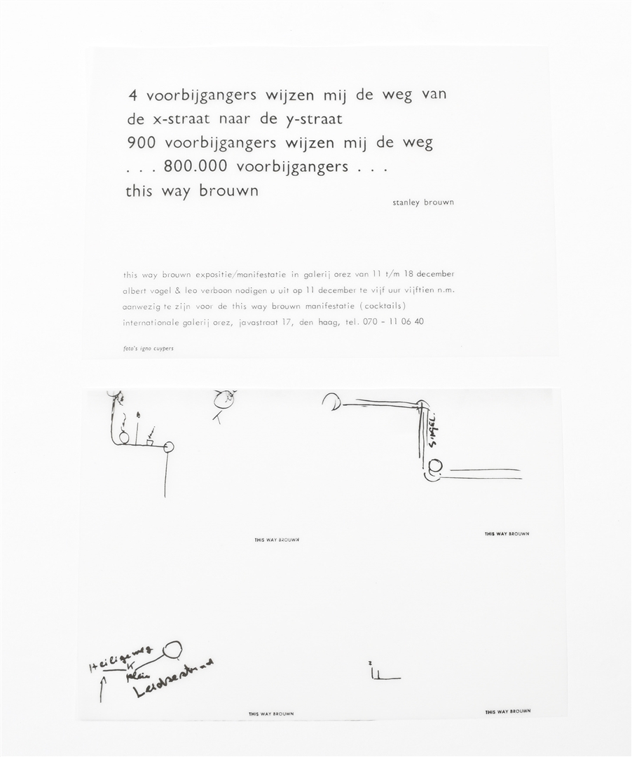 Stanley Brouwn | stanley brouwn/Igno Cuypers, 25 original photographs ...