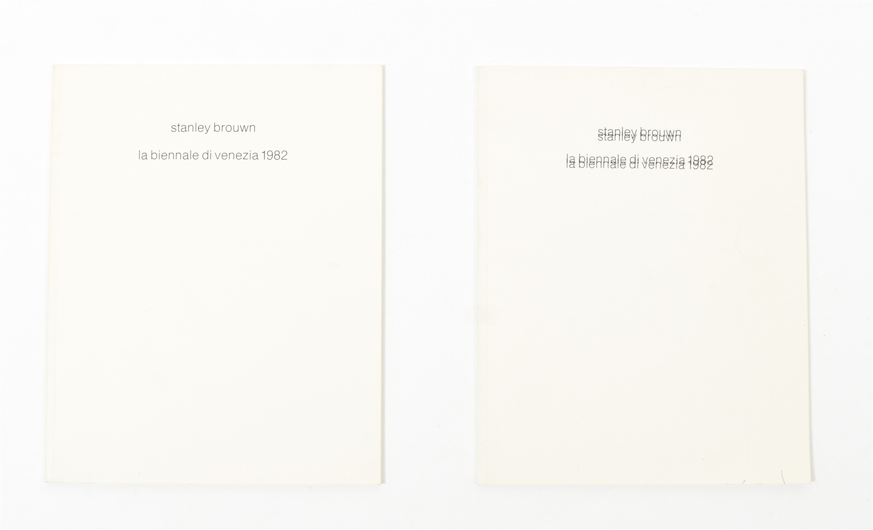 Stanley Brouwn | stanley brouwn, La Biennale di Venezia 1982. Two ...