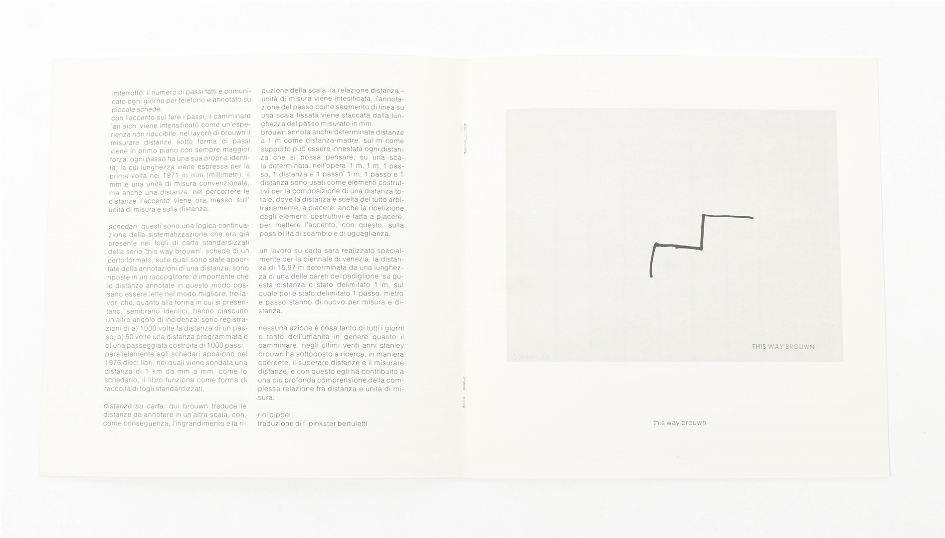 Stanley Brouwn | stanley brouwn, La Biennale di Venezia 1982. Two ...