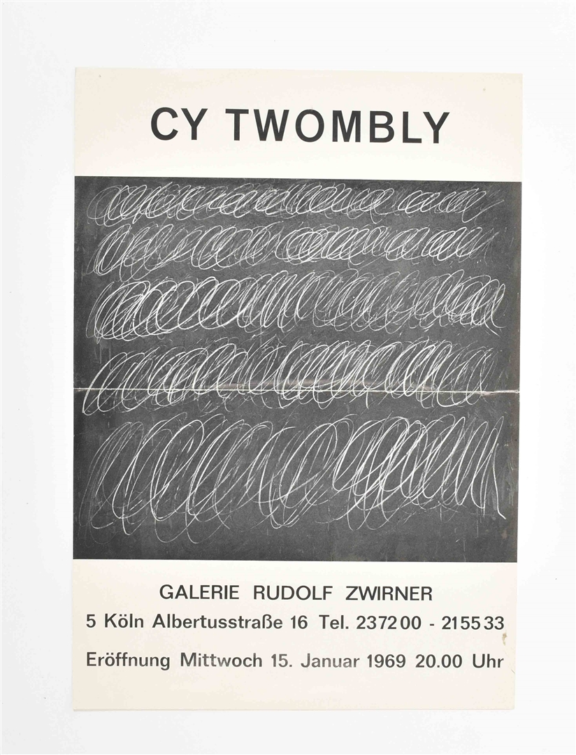 Cy Twombly | Cy Twombly poster and cards, 1969- 1976 (1969) | MutualArt