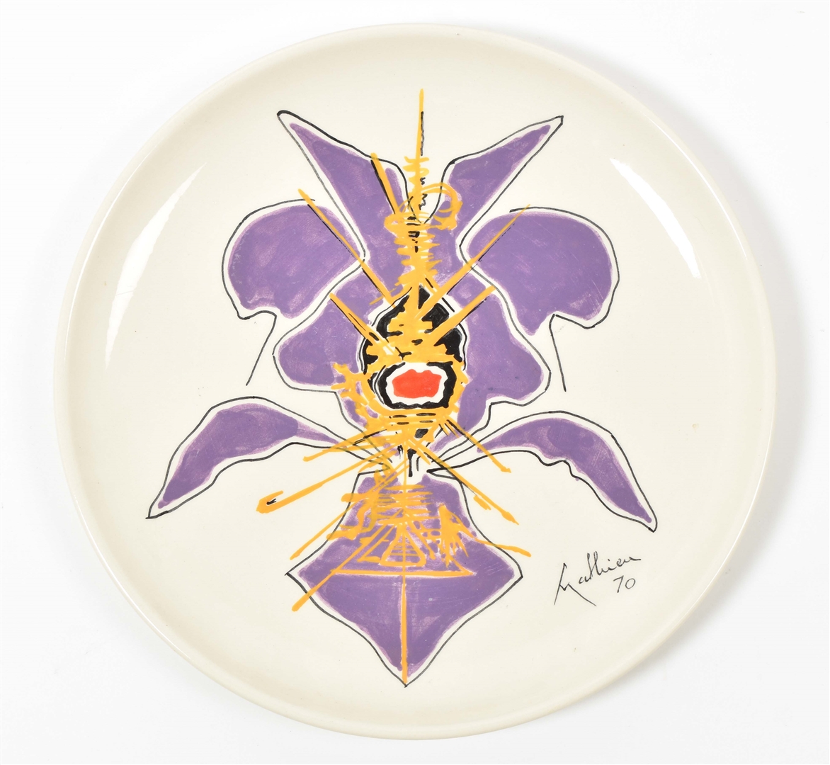 George Mathieu | Mathieu, G. (1921-2012). Eight various dishes (Circa ...