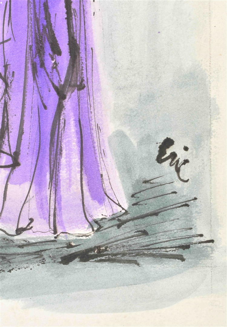 Eric Erickson | 'Two women in purple dresses' | MutualArt