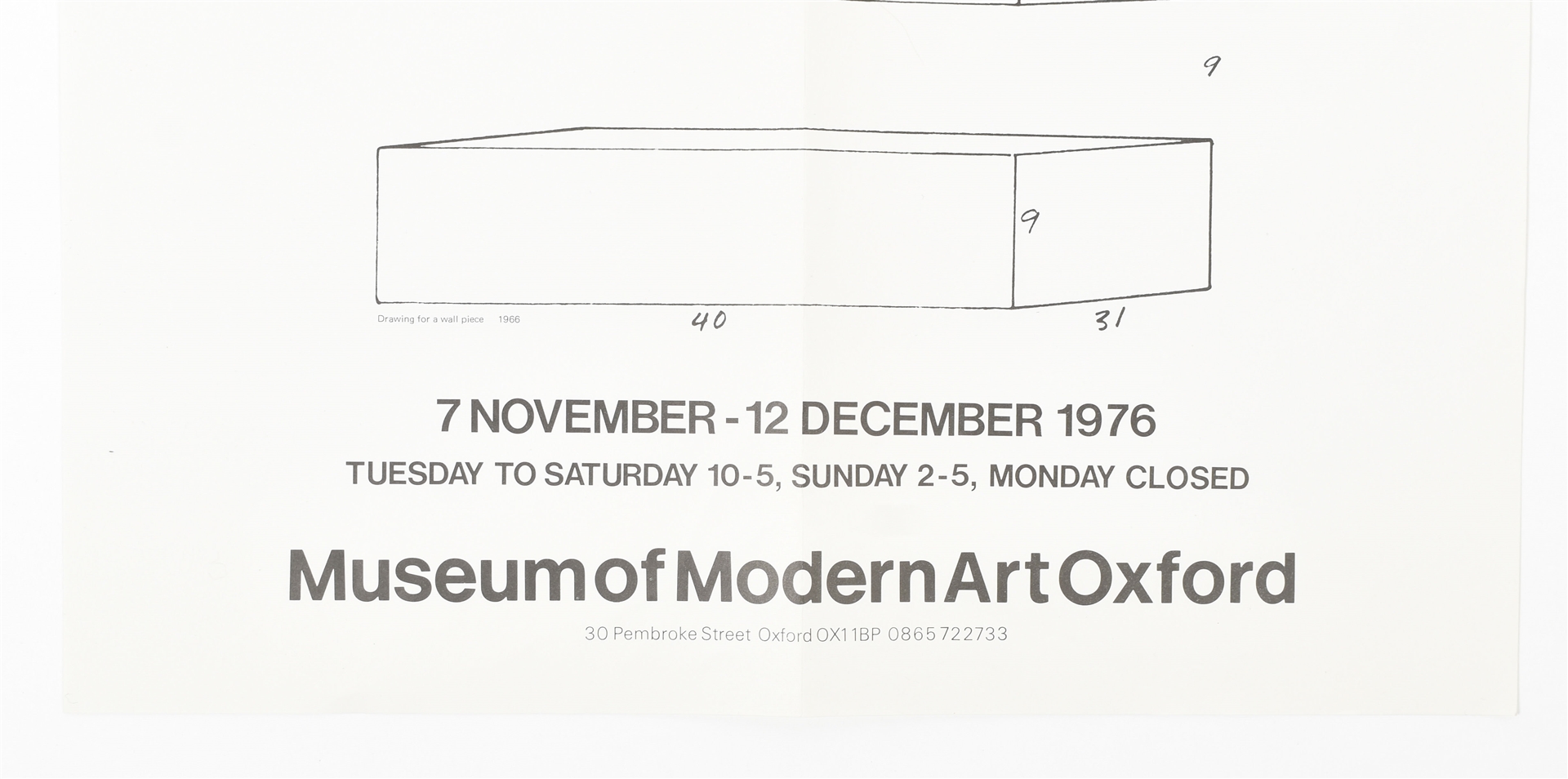 Donald Judd | Donald Judd, two posters (1976) | MutualArt