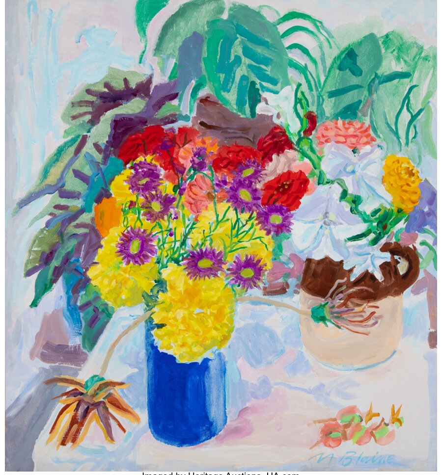 Nell Blaine | Rooftops, 94th Street | MutualArt